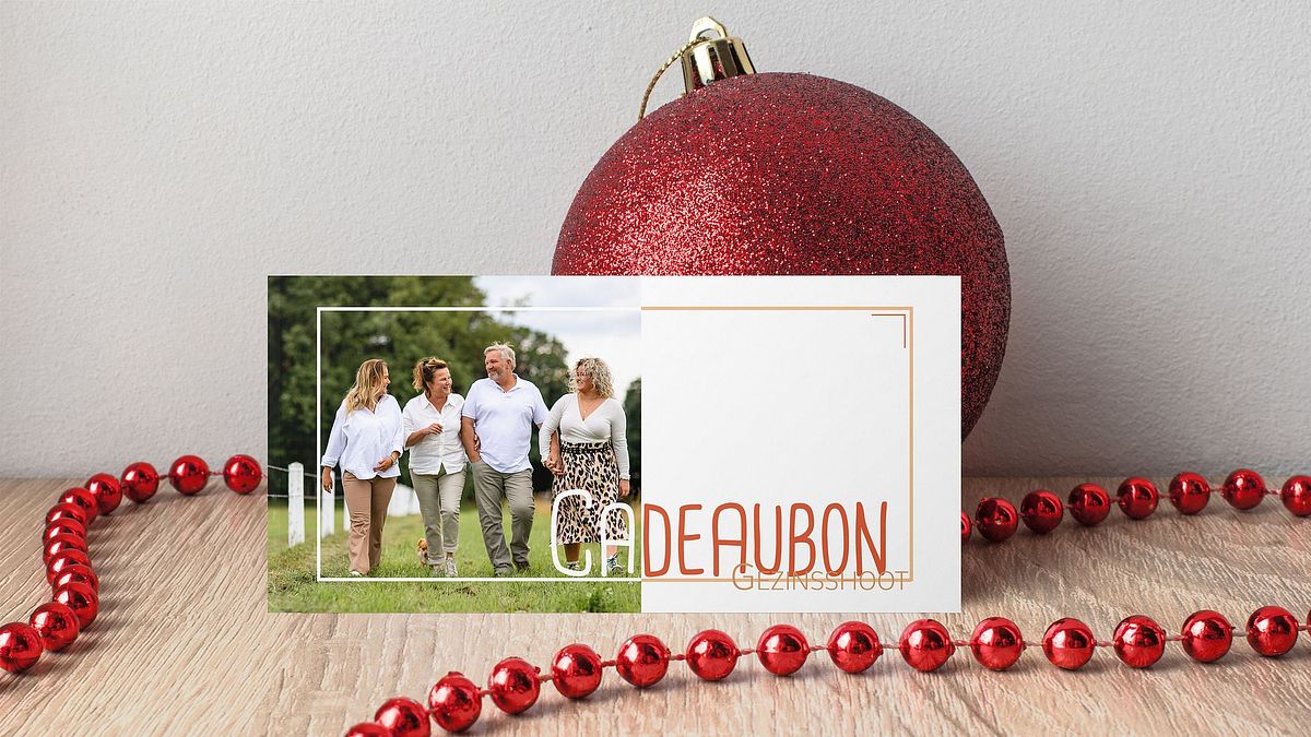 Cadeaubon fotoshoot kado geven